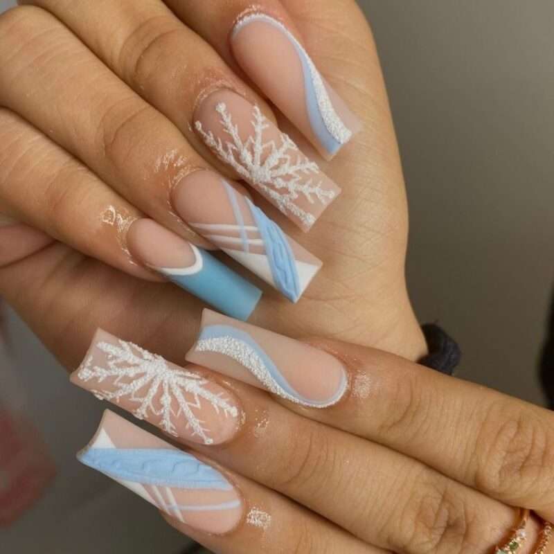 25 Winter Wonderland Nail Designs You Will Love - Social Beauty Club